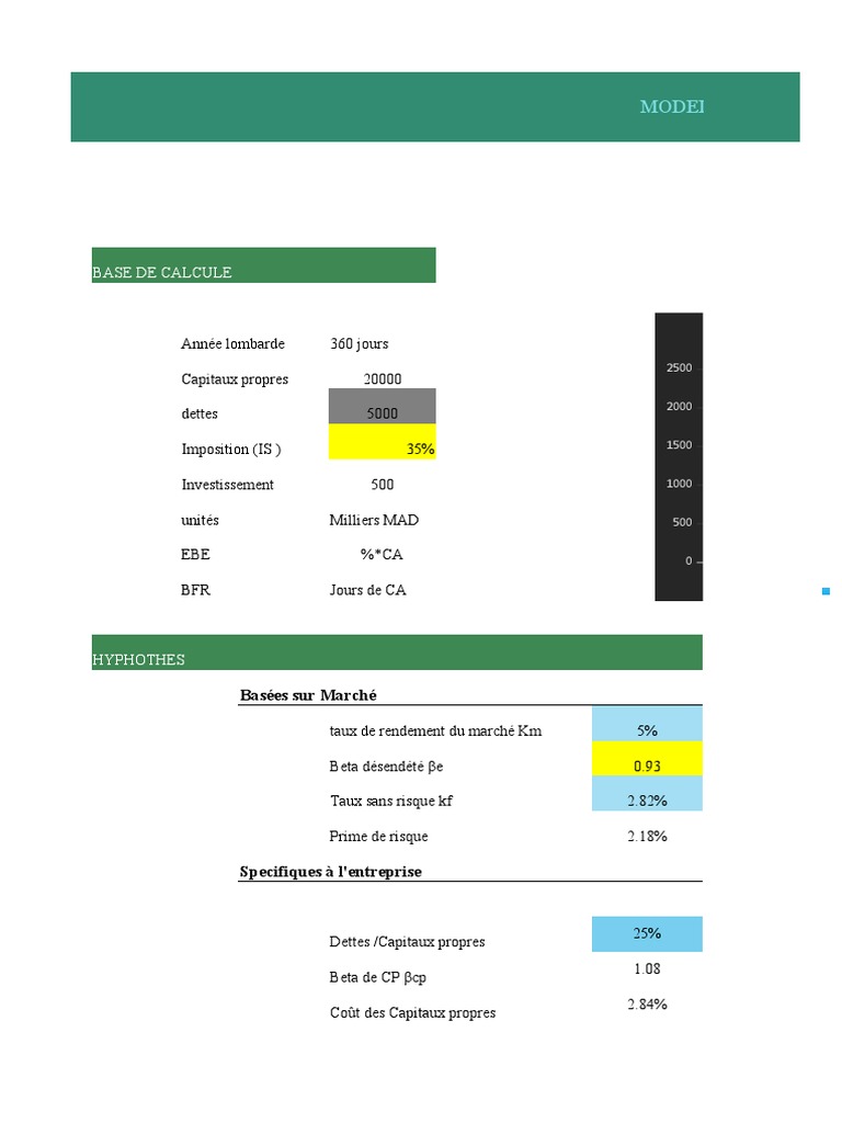 Modèle Discounted Cash Flow - Thierno Mamadou Diallo | PDF | Bilan comptable | Capitalisme