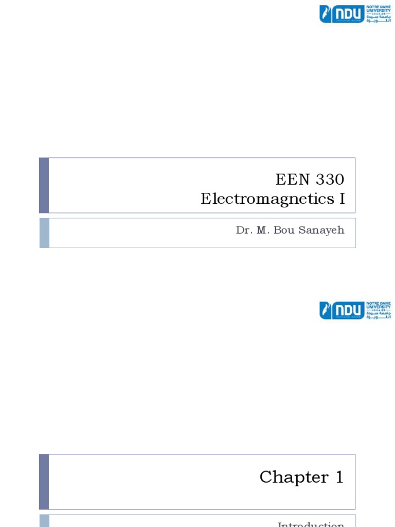 Electromagnetics I: Fields & Waves Overview | PDF | Waves | Electric Field