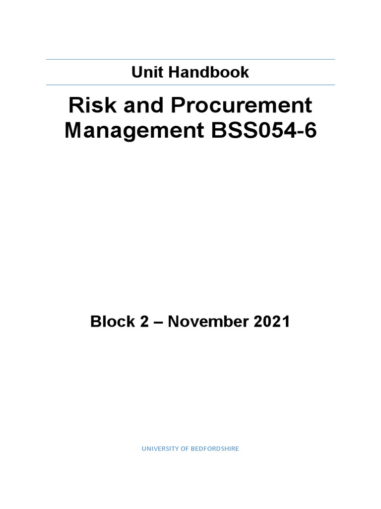 Unit Handbook - Block 2 - November 2021 | PDF | Special Education ...
