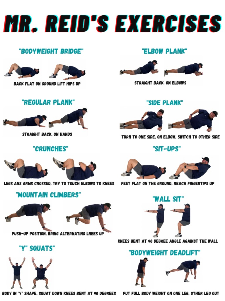 "Bodyweight Bridge": "Elbow Plank" | Download Free PDF | Kettlebell ...