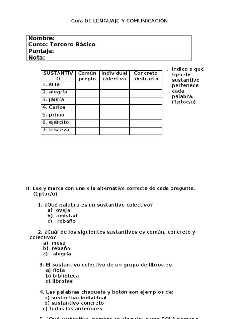 Tipos de Sustantivo_PRUEBA