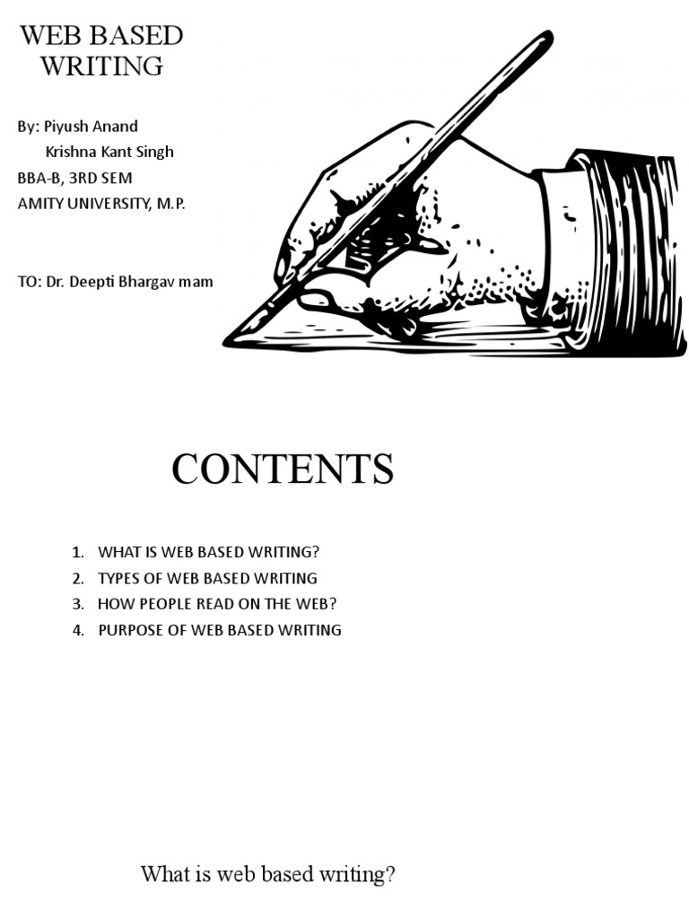 Web-Based Writing Guide | PDF | World Wide Web | Internet & Web