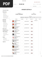 SHEIN Order Confirmation & Invoice Details | PDF | Payments