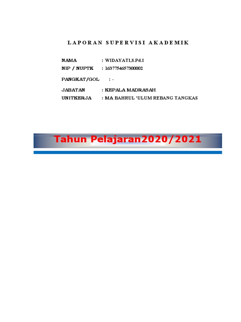 Contoh Laporan Kegiatan PKB Kamad - Mama Gula | PDF