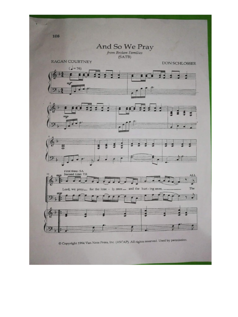 And So We Pray | PDF