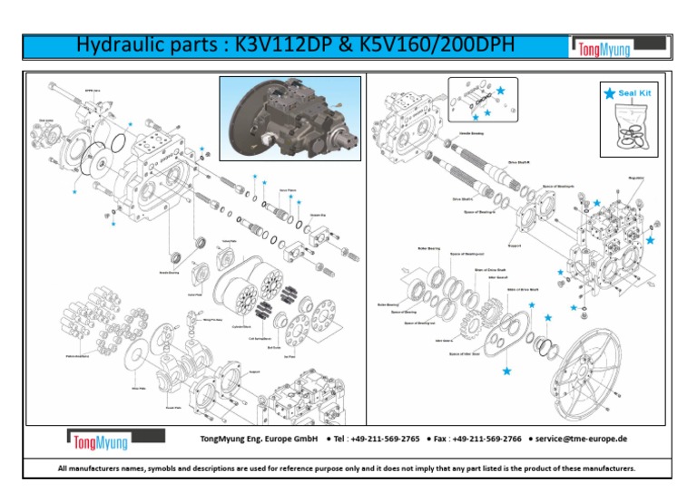 K5V200DPH Parts Layout | PDF
