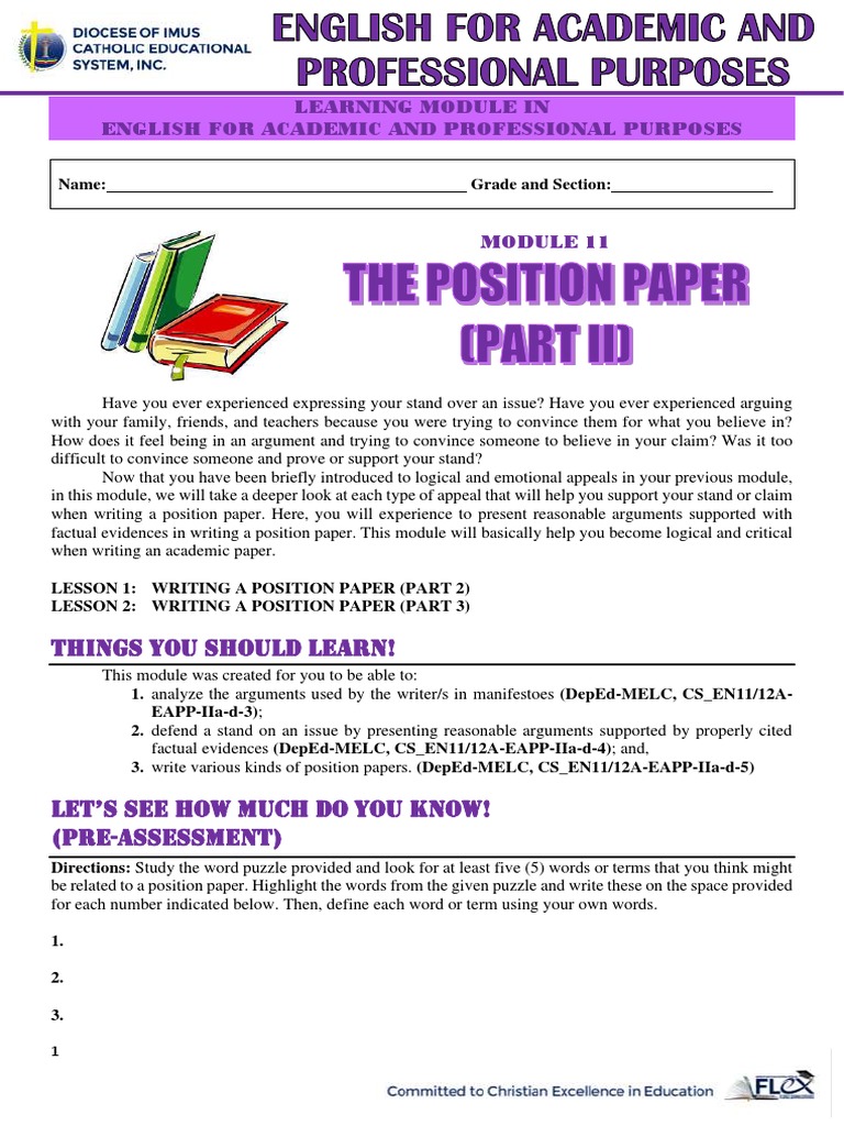Module 11 - EAPP (Final) | PDF | Argument | Critical Thinking