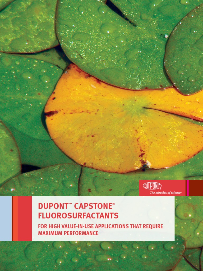 K 24287 1 DuPont Capstone Fluorosurfactants Brochure 1 | PDF | Paint ...