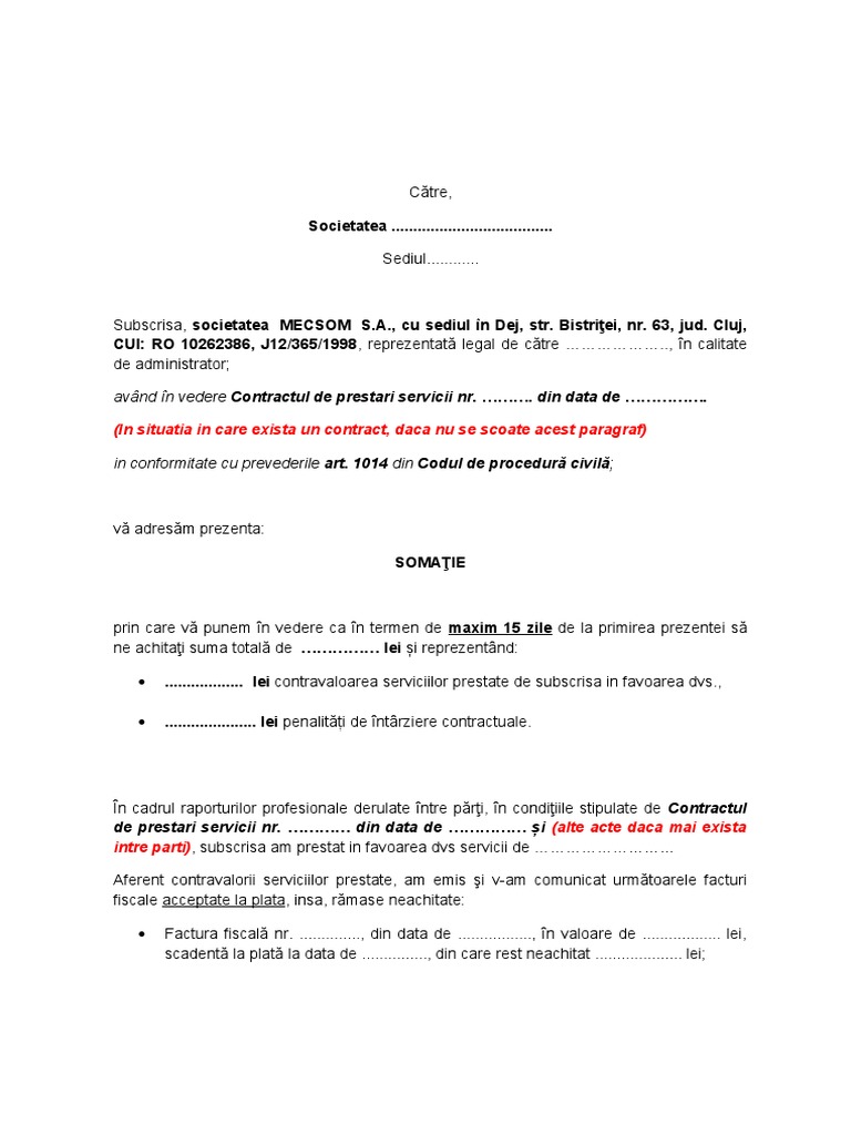 Somatie. de Plata | PDF