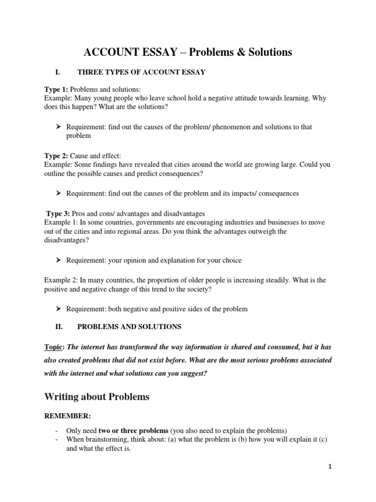 ACCOUNT ESSAY - Problems & Solutions | PDF | Cybercrime
