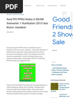 Soal Try Out Kelas 6 TP 2024 2025 Bahasa Indonesia Plus Jawaban | PDF