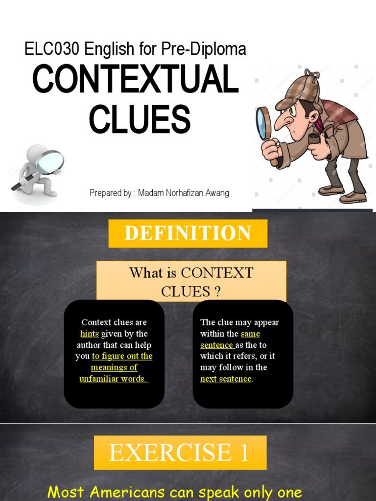 Understanding Context Clues in English | PDF | Neuropsychological ...