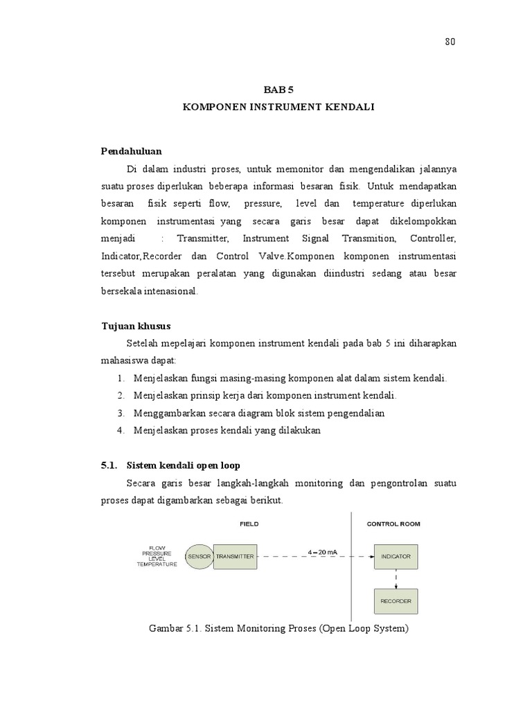 Komponen Sistem Kendali Instrumentasi | PDF