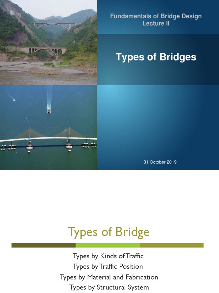 C-2 Types of Bridges | PDF | Bridge | Prestressed Concrete