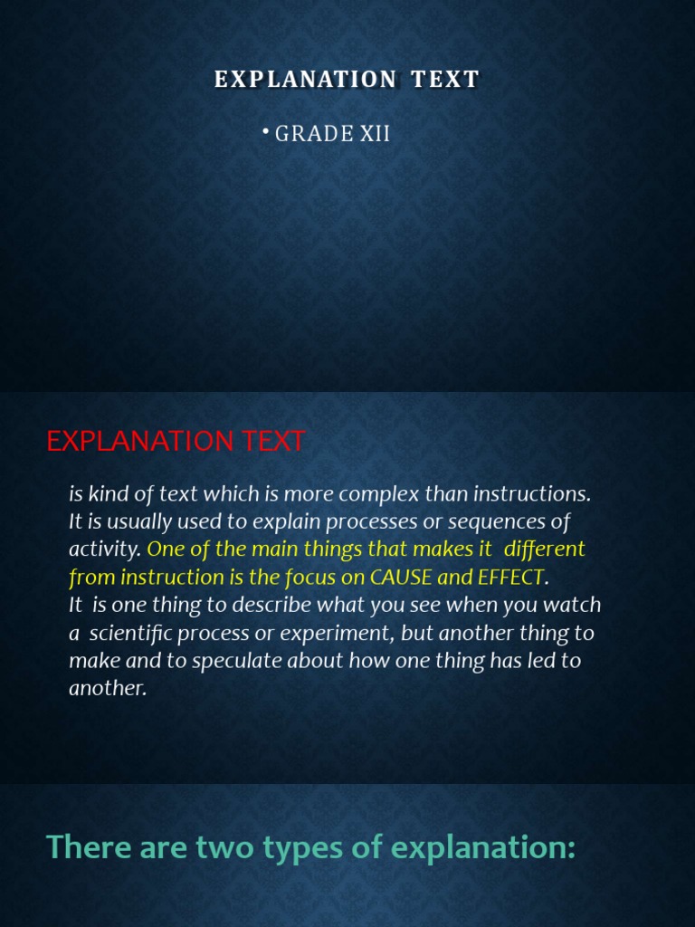 Media Ajar - Explanation Text | PDF | Glasses | Causality