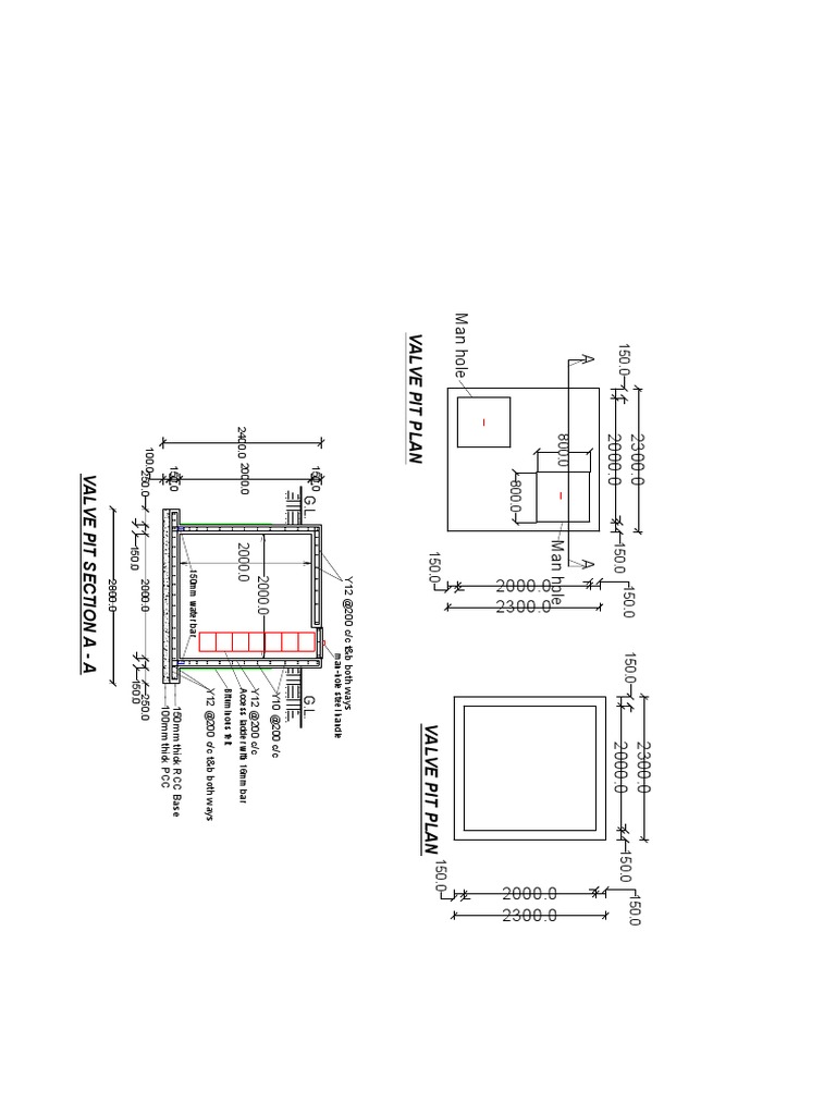 Valve Pit Design and Details | PDF