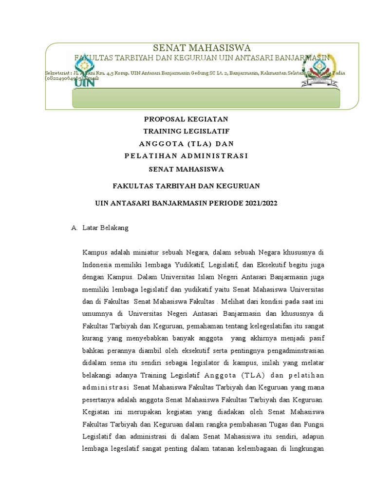 Proposal Sema FTK Terbaru | PDF