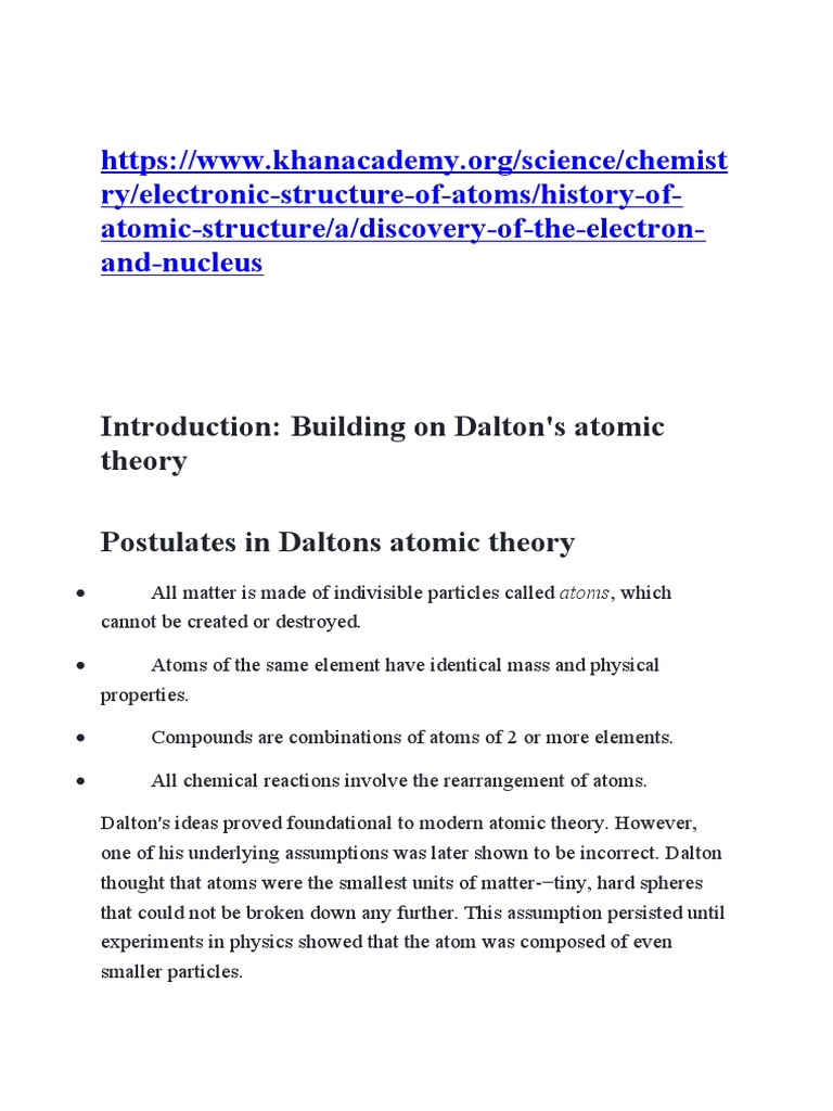 Atomic Model Note | Download Free PDF | Atoms | Atomic Nucleus