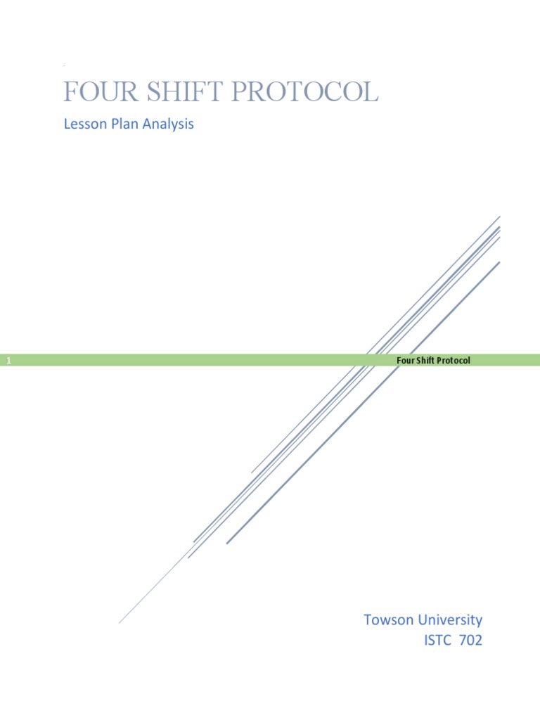 Four Shift Protocol: Lesson Plan Analysis | PDF | Lesson Plan | Curriculum