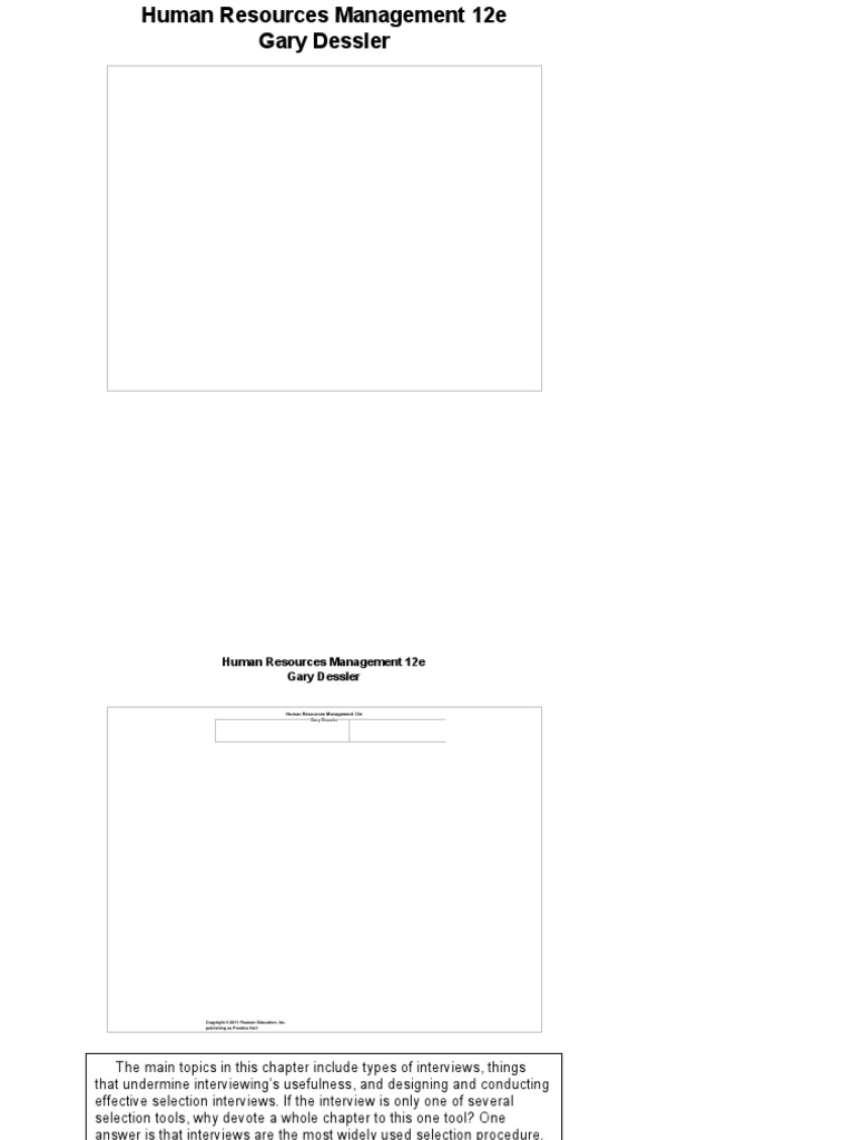 Dessler Hrm12e PPT 07 | PDF | Interview | Performance Appraisal