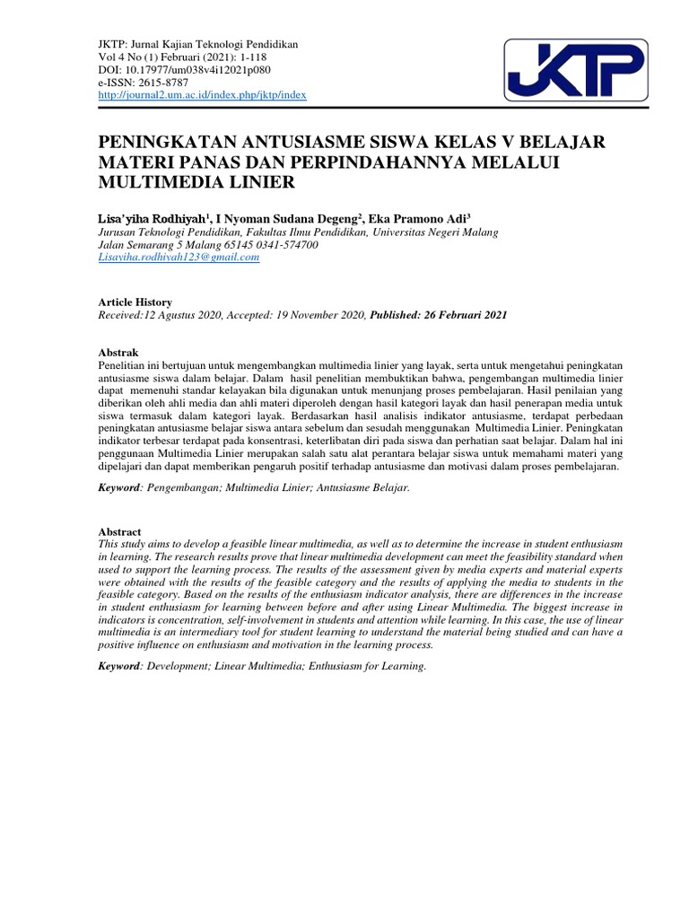 Jurnal Inovatif TP 2 | PDF