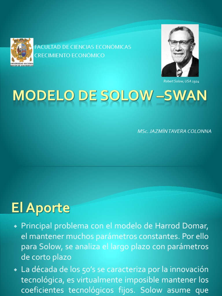 Modelo de Solow | PDF | Crecimiento económico | Macroeconómica