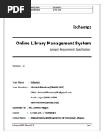 Synopsis of Library Management System | Model–View–Controller | Databases