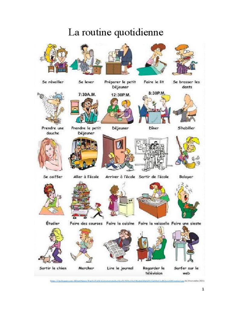 La Routine Quotidienne | PDF