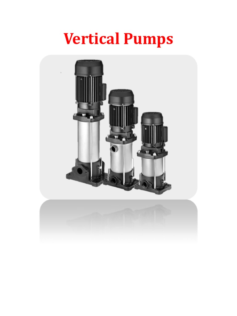 Vertical Pumps Types. | PDF
