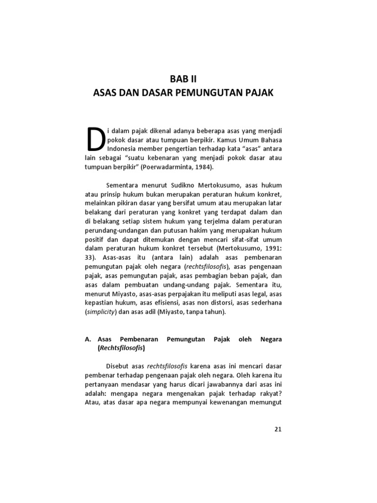 BAB II Kapita Selekta Perpajakan | PDF | Pengelolaan Keuangan & Uang | Ilmu Sosial