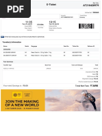 Electronic Ticket Receipt, November 03 For MR ARAYA GEBRESLASSIE BERHE ...