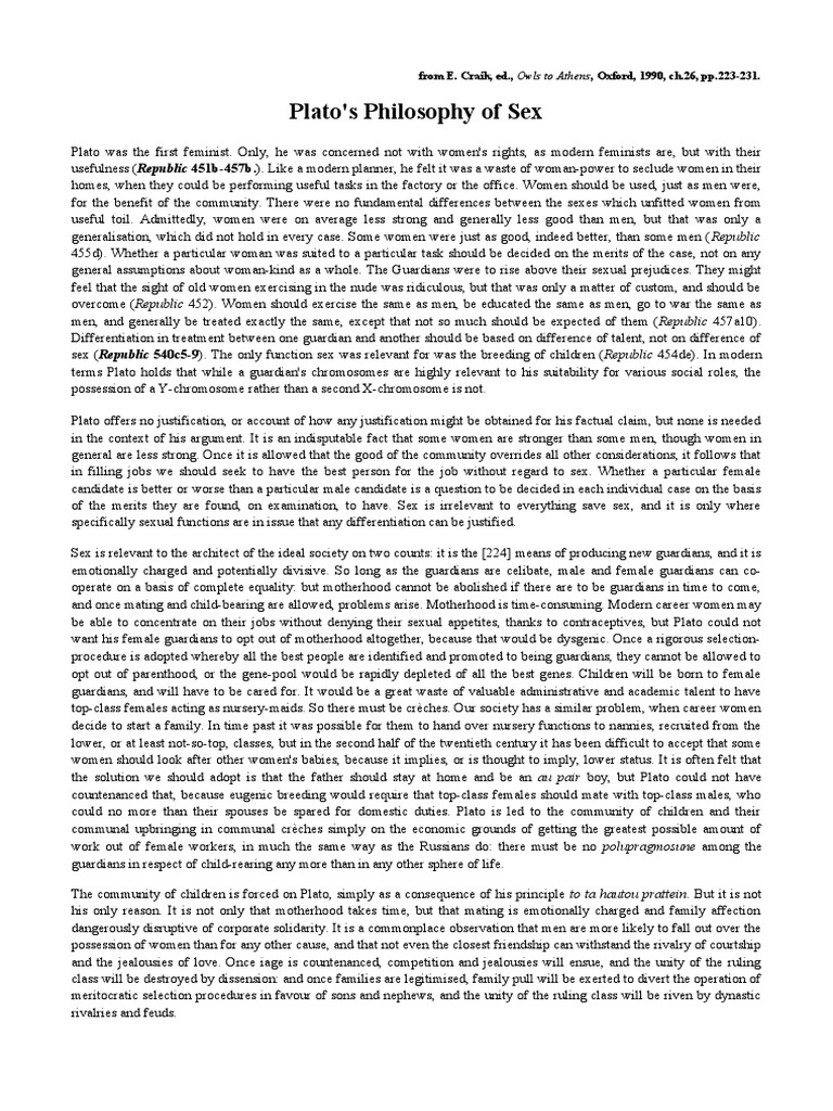 Article Lucas Platos Philosophy Of Sex 1990 Pdf Evolution Plato