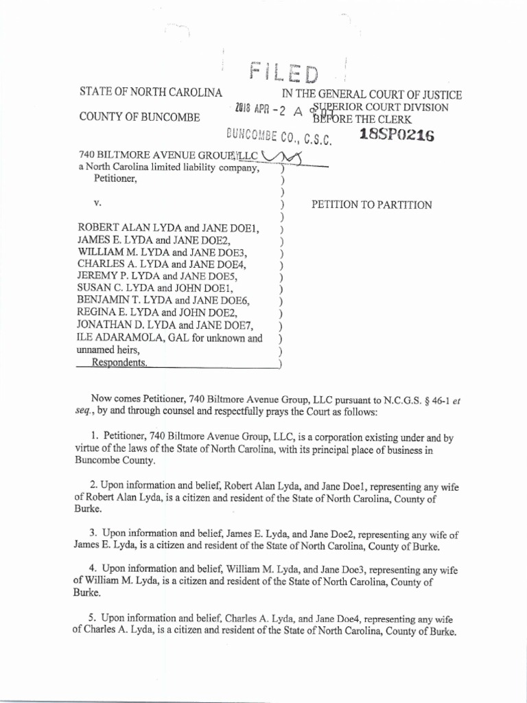 Partition Petition | PDF
