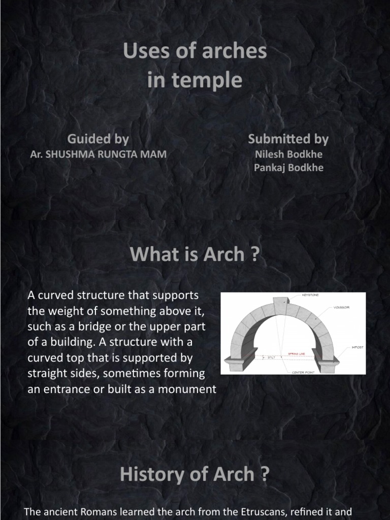 Uses of Arches in Temple | PDF | Ur | Architectural Design