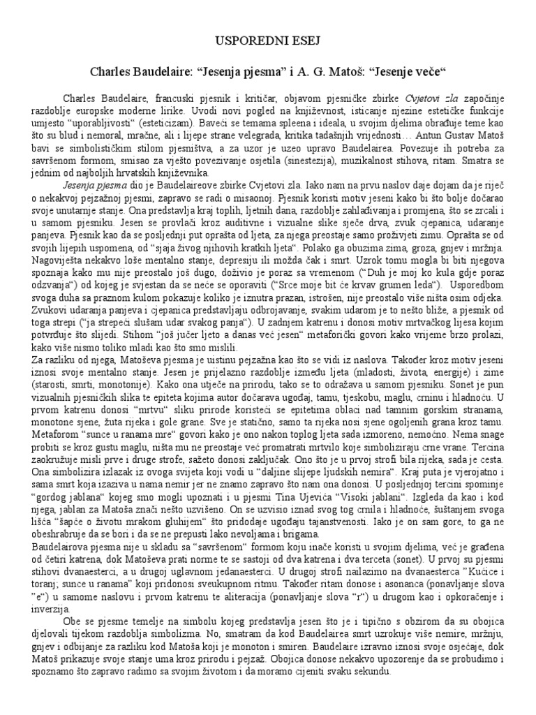 Usporedni Esej | PDF