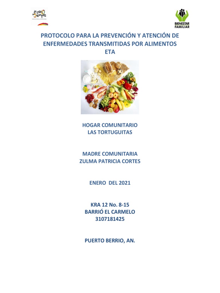 Protocolo para La Prevencion y Atencion de La Eta | PDF | Alimentos ...