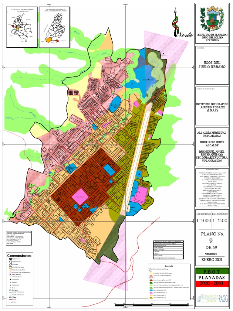 Mapa Urbano de Planadas, Tolima | PDF