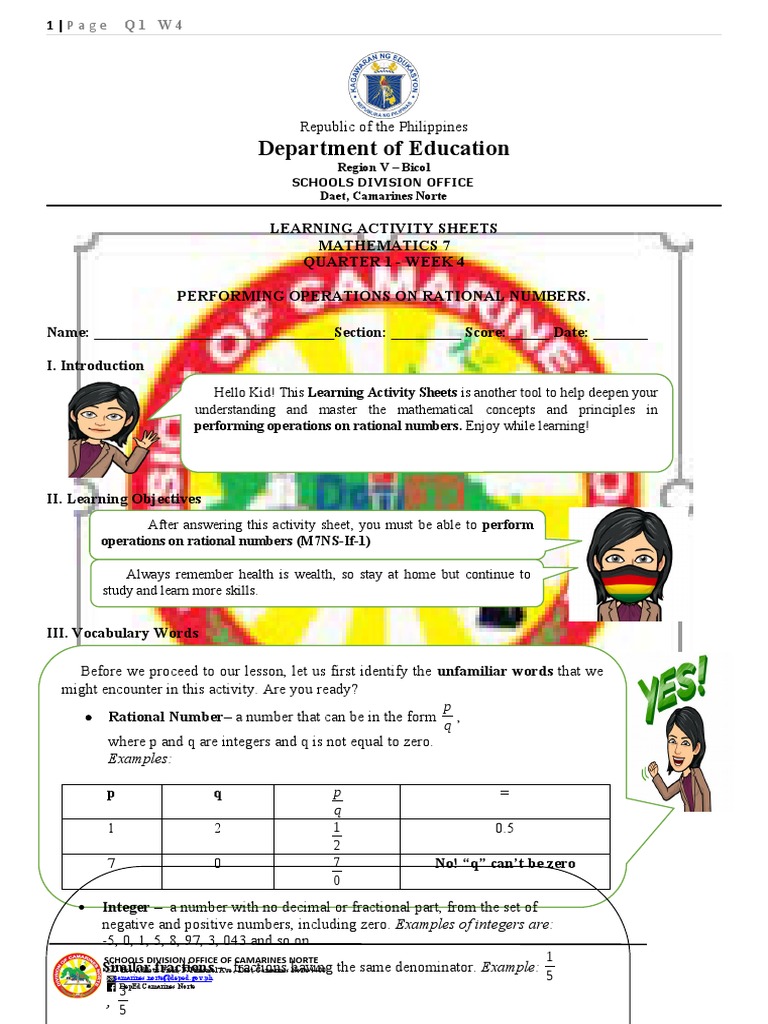 Department of Education: Region V - Bicol Schools Division Office Daet ...