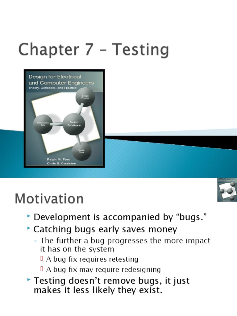 Ch07 Testing Pdf Software Bug Software Testing 6355