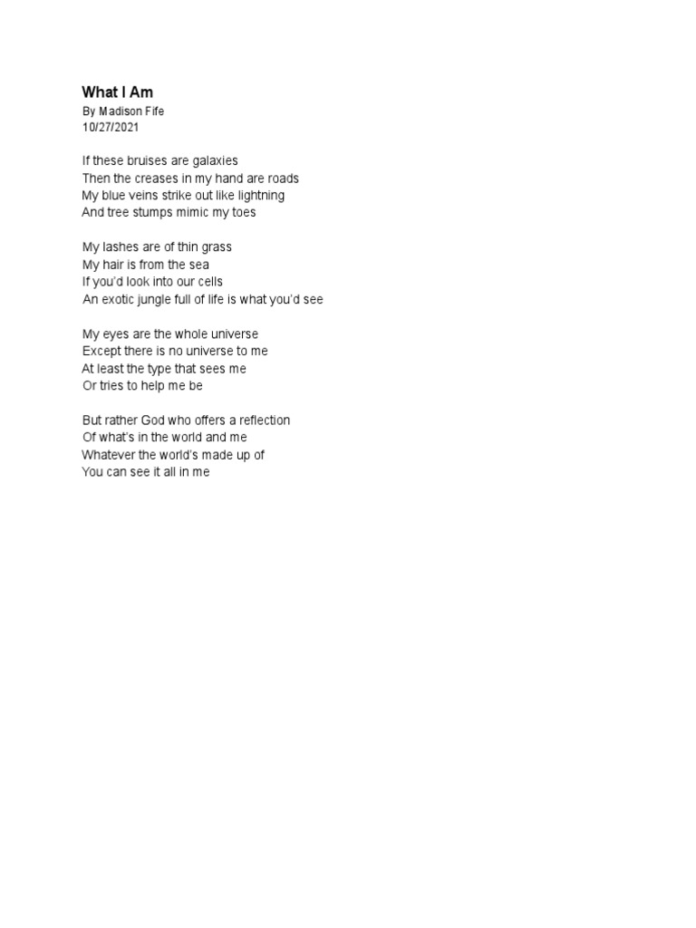Exploring Identity Through Nature Poetry | PDF | Home & Garden | Poetry