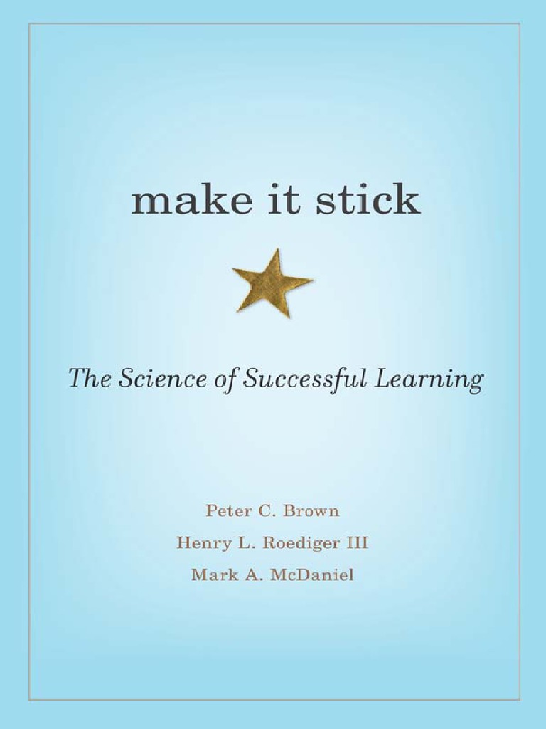 Make It Stick | PDF | Learning | Batting (Baseball)