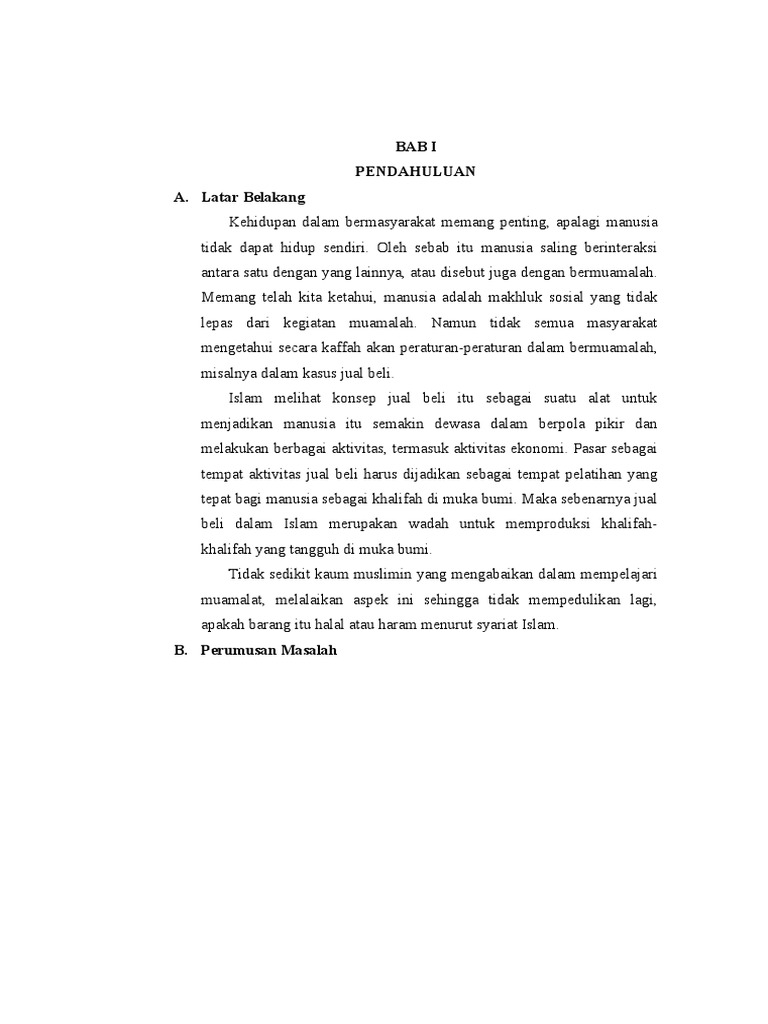 Makalah Riba Dan Jual Beli | PDF