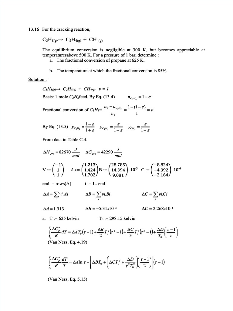 Solucion Problema Termo | Download Free PDF | Chemical Equilibrium ...