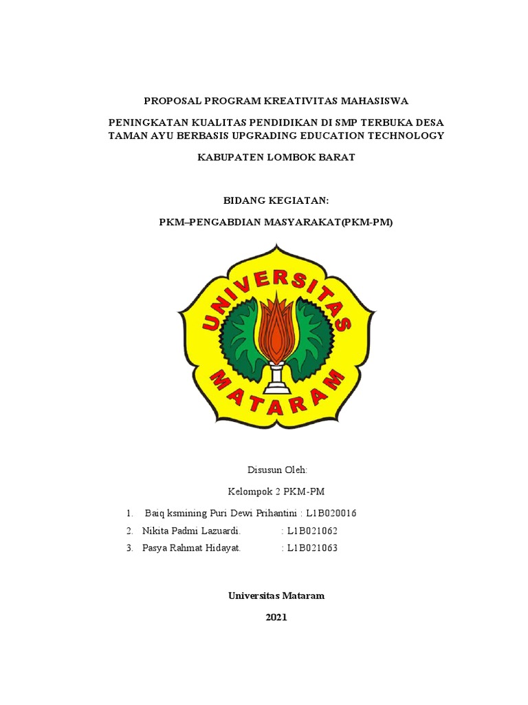 Contoh PKM PM | PDF