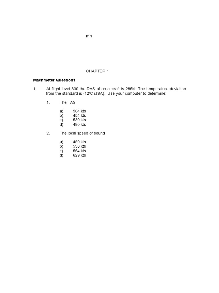 Understanding Machmeter Questions: A Comprehensive Guide to Calculating ...