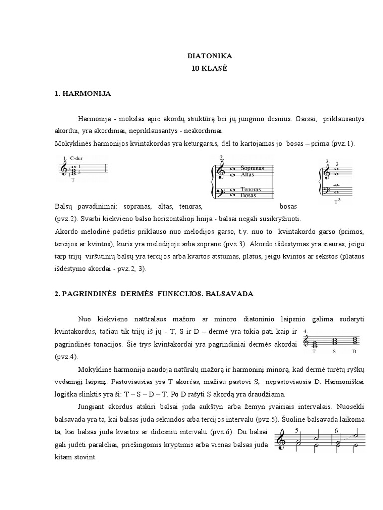 Harmonija Dešimtokams | PDF