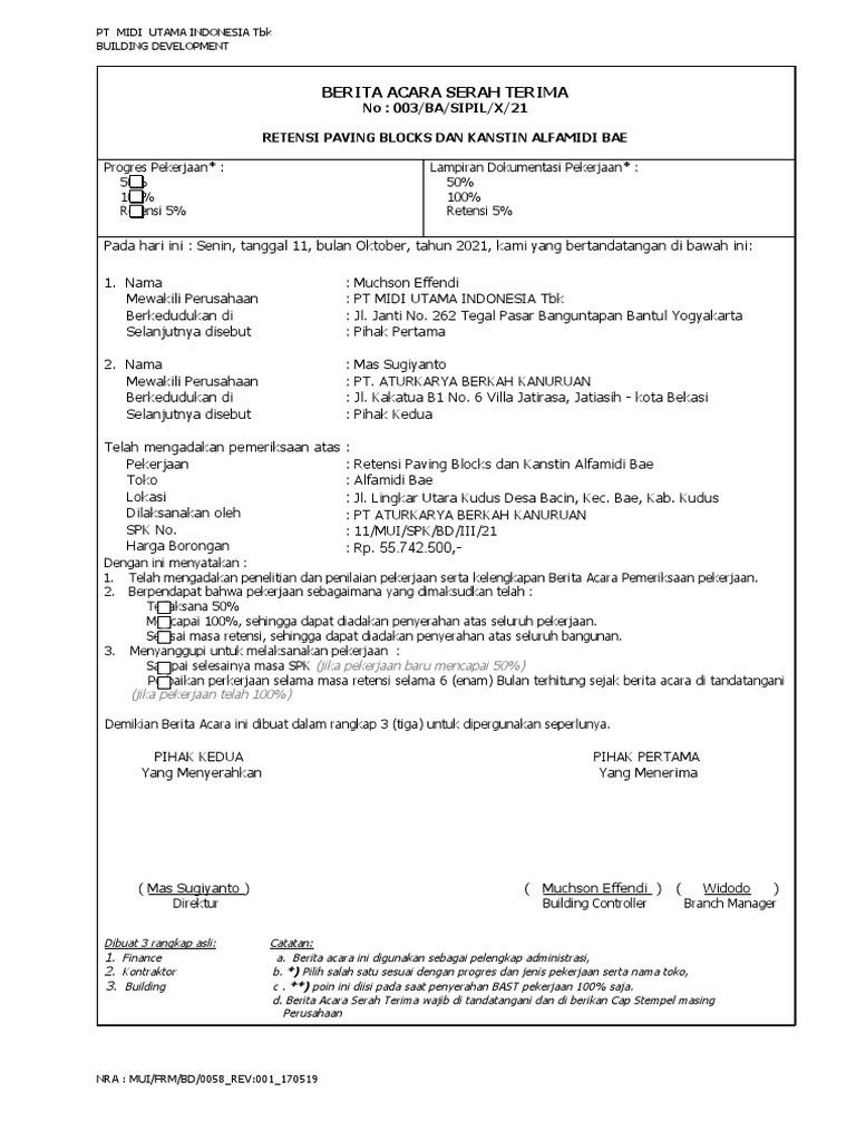 BAST ALFAMIDI REtensi PAVING BAE | PDF