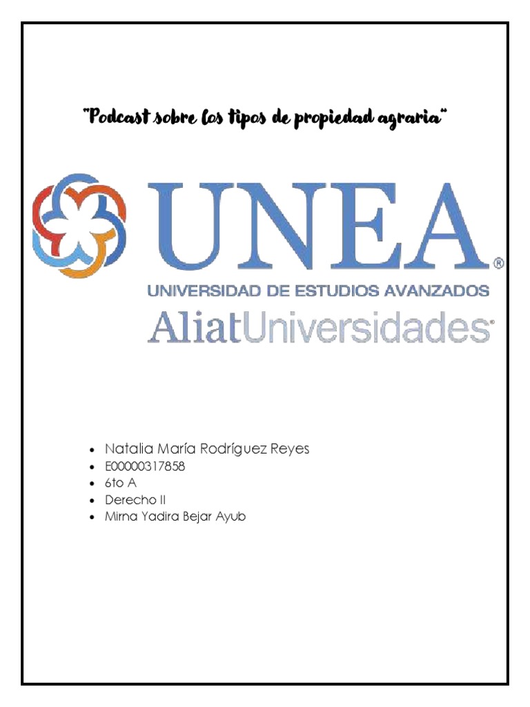 Rodriguez - Reyes - Natalia Maria s3 | PDF | Agricultura | Propiedad