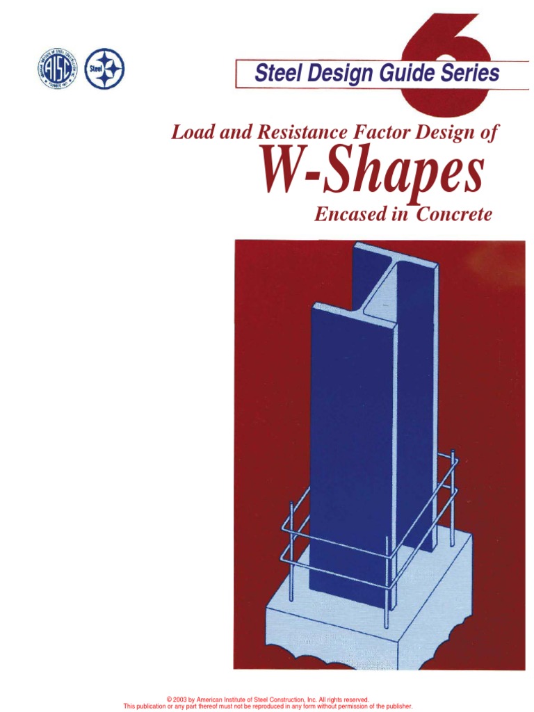 Design Guide 06 - LRFD of W-Shapes Encased in Concrete | PDF