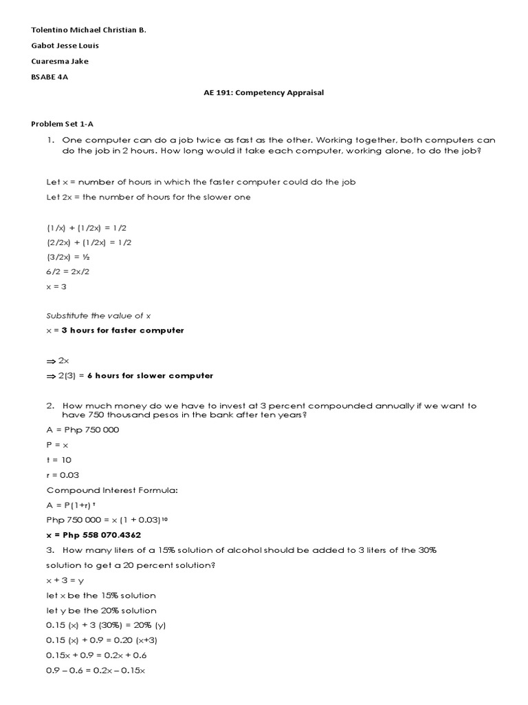 Module Problem Set 1 | PDF | Triangle | Geometric Shapes